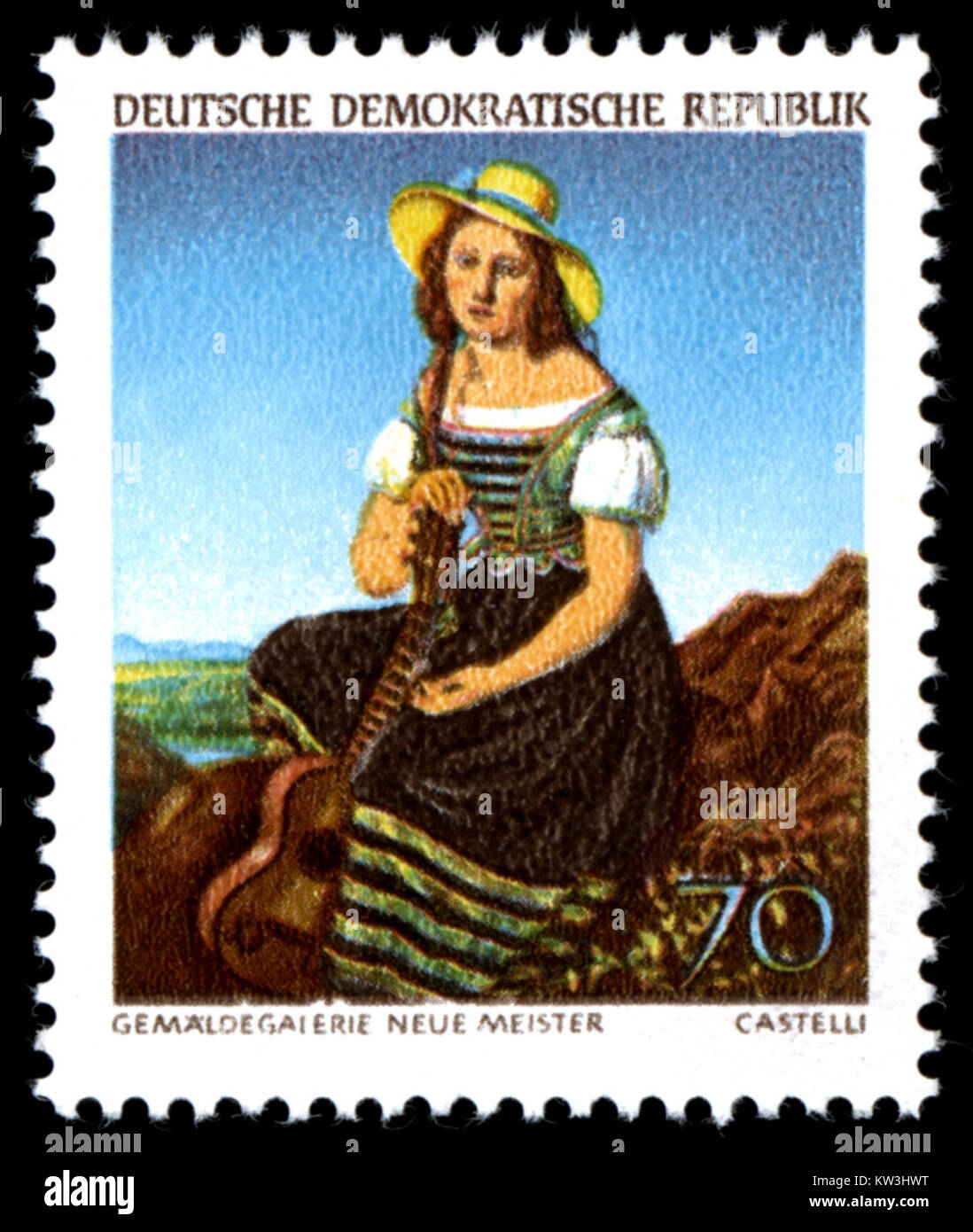 The 1968 stamps of East Germany (DDR) feature various designs that ...