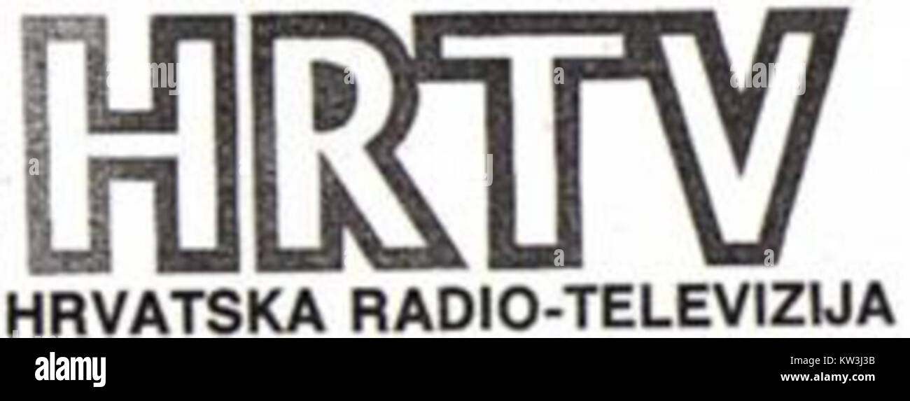The logo of Hrvatska radio televizija (HRT), Croatia's national public ...