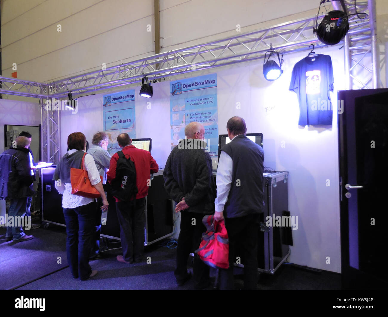 The Boot 2014 OpenSeaMap Kiosk provides information about maritime navigation and oceanic ...