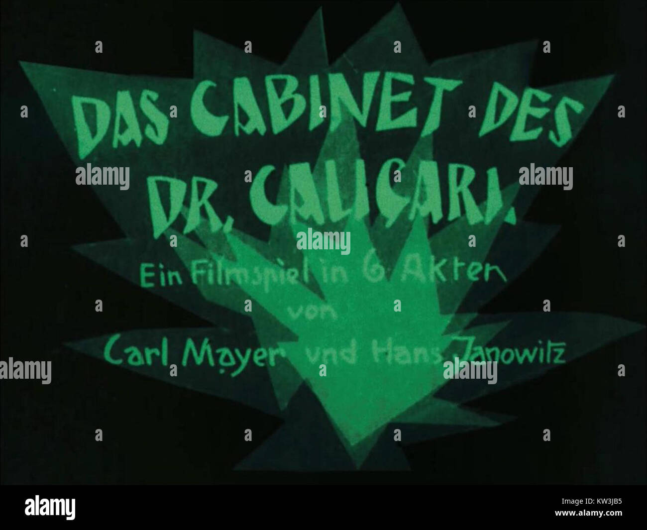 'Das Cabinet des Dr. Caligari' (The Cabinet of Dr. Caligari) is a 1920 ...
