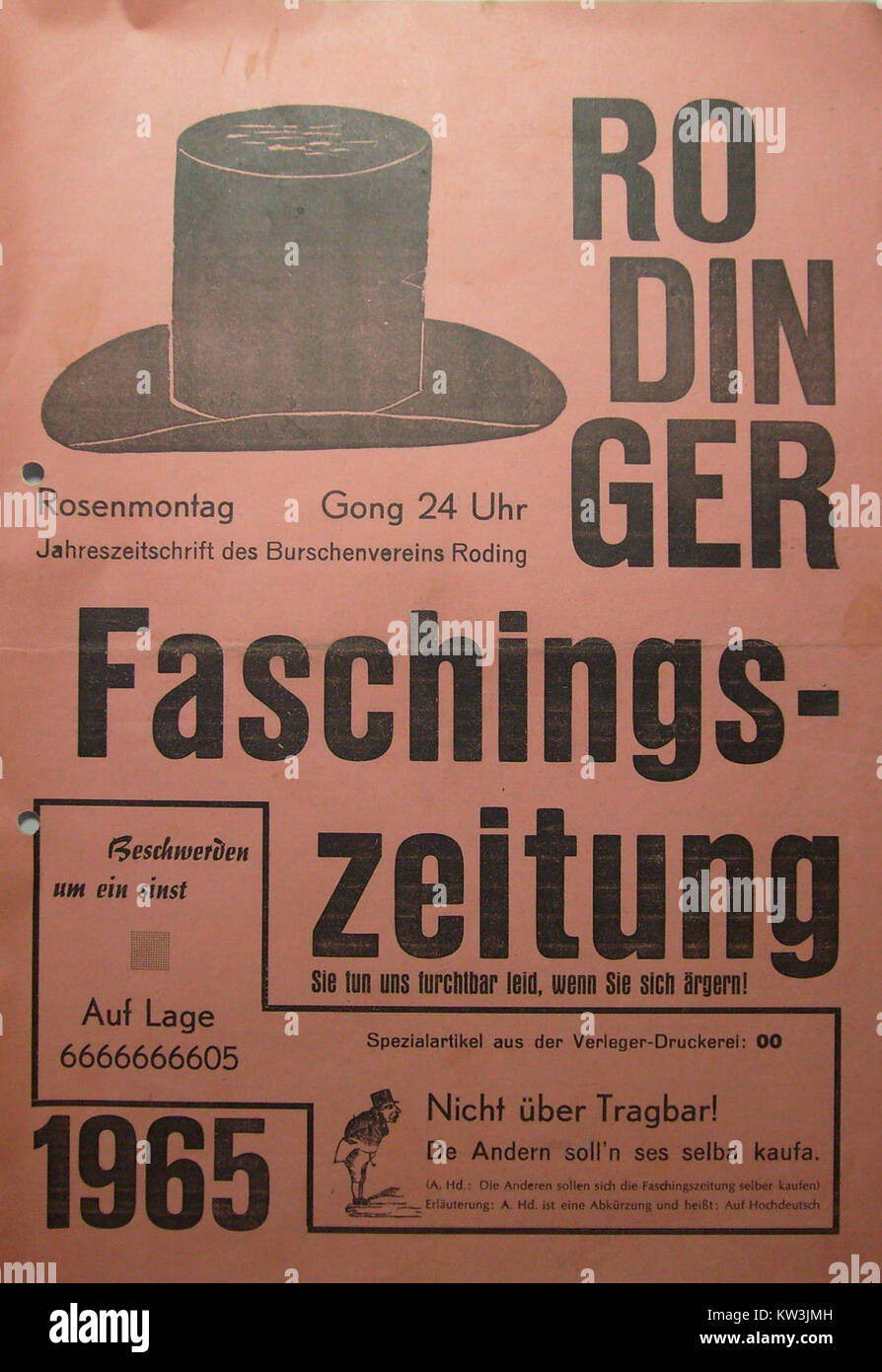 Faschingszeitung hi-res stock photography and images - Alamy