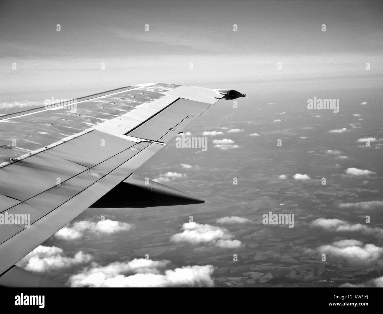 Aerial adventure scene Black and White Stock Photos & Images - Alamy