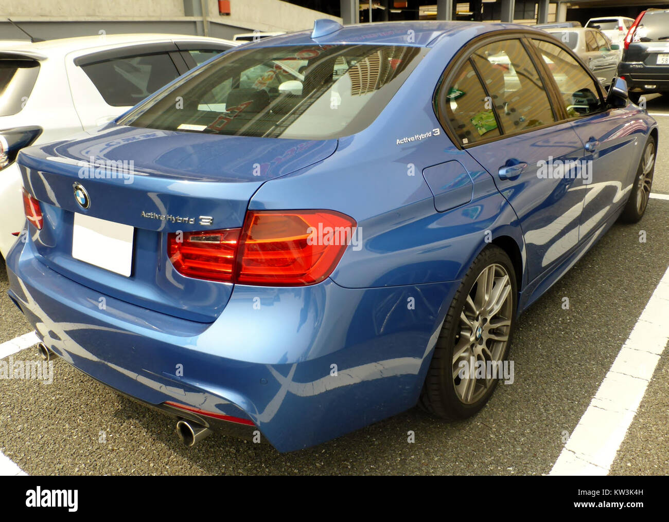 BMW ActiveHybrid 3 F30 rear Stock Photo Alamy