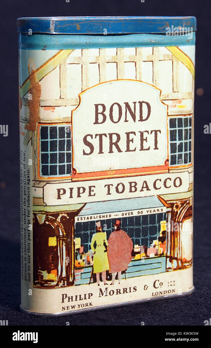 A vintage Bond Street Pipe Tobacco tin, often associated with ...