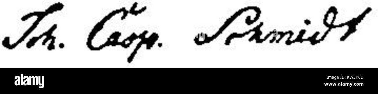 A signature from the philosopher Max Stirner, known for his work in ...