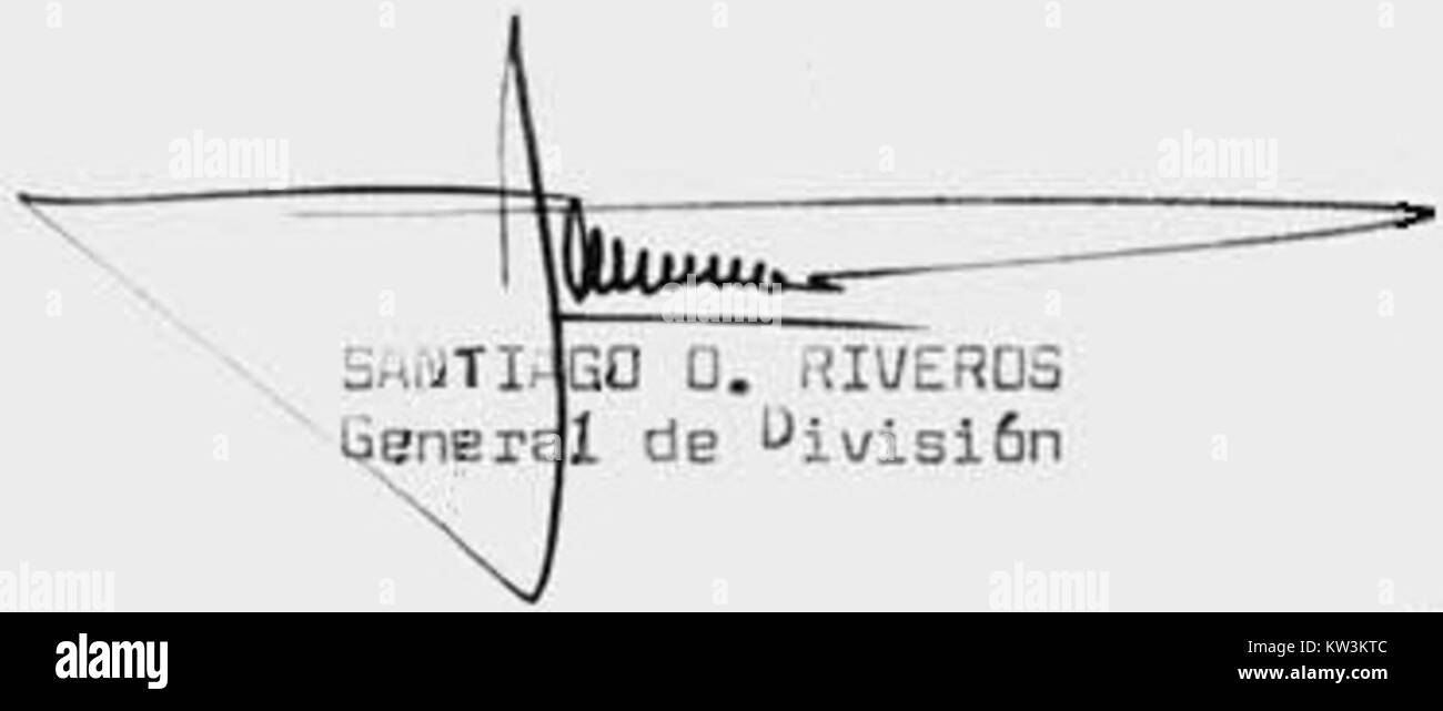 Santiago Omar Riveros Firma Stock Photo - Alamy