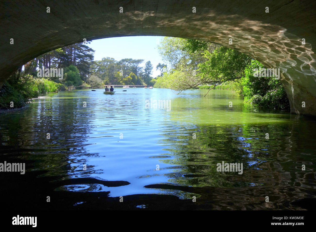 Stow Lake, located in Golden Gate Park, San Francisco, is a popular ...