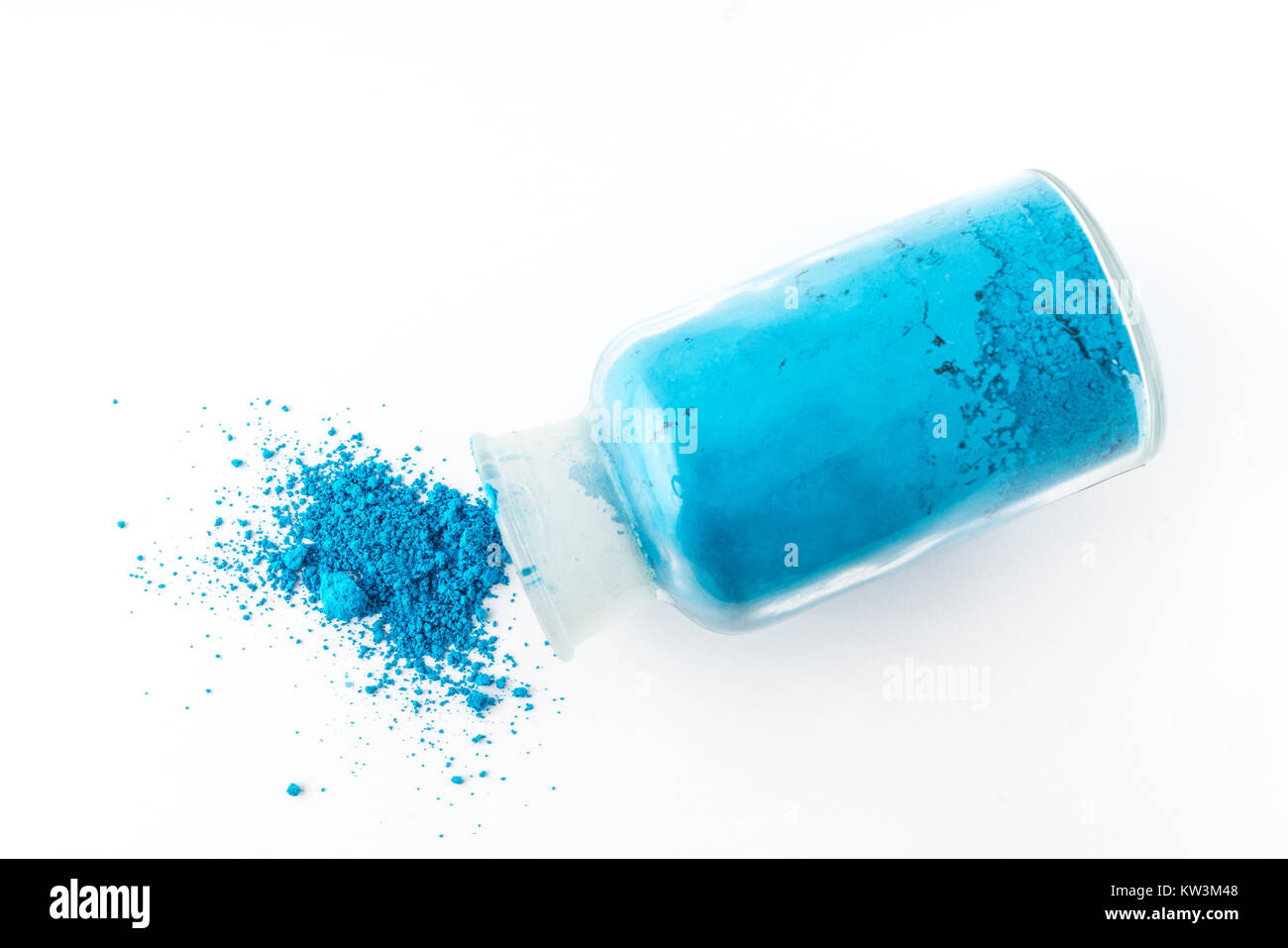 glass containers containing natural colored pigments in powder Stock ...