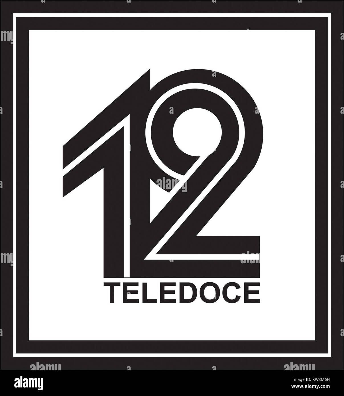 The logo of Teledoce, a Uruguayan television channel founded in 1962 ...