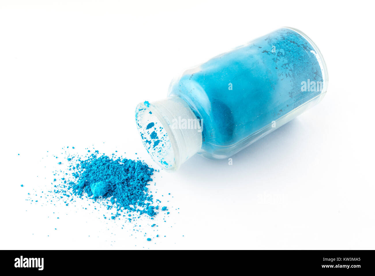 glass containers containing natural colored pigments in powder Stock ...