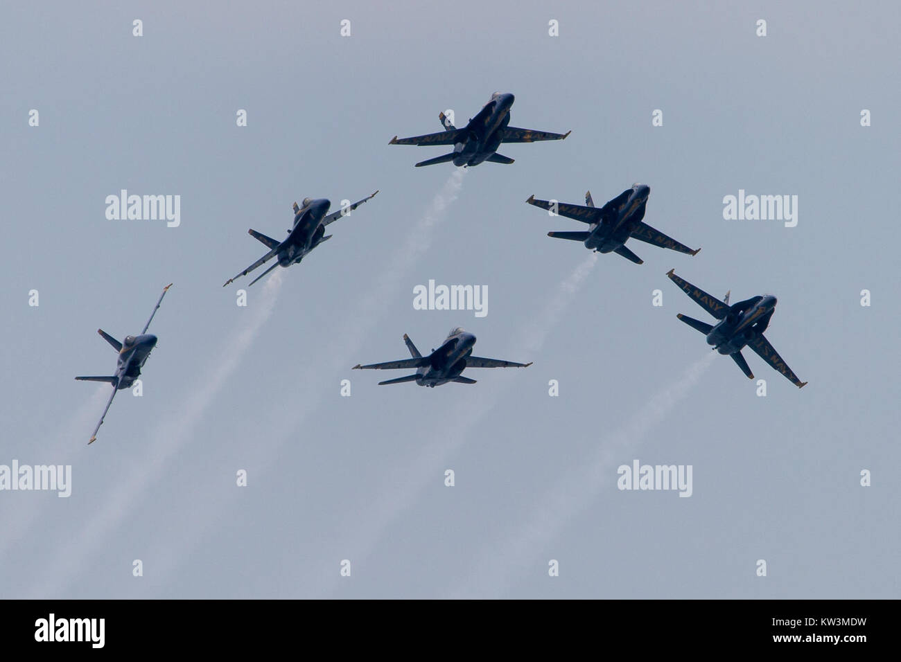 This image captures the Blue Angels performing at the Pensacola Beach ...
