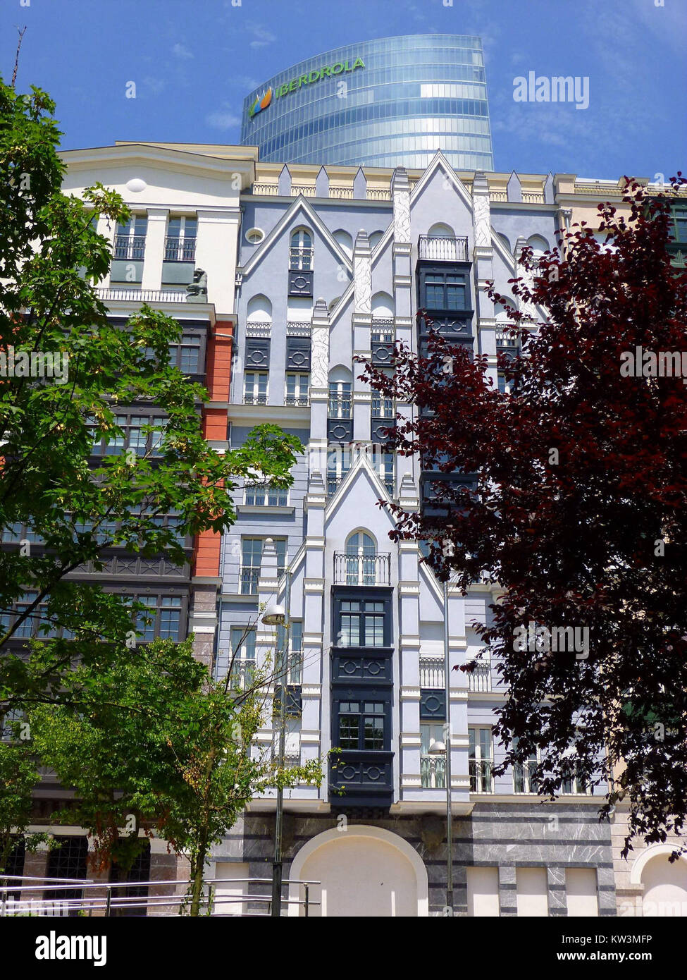 The Edificio Artklass in Bilbao is a modern architectural landmark ...