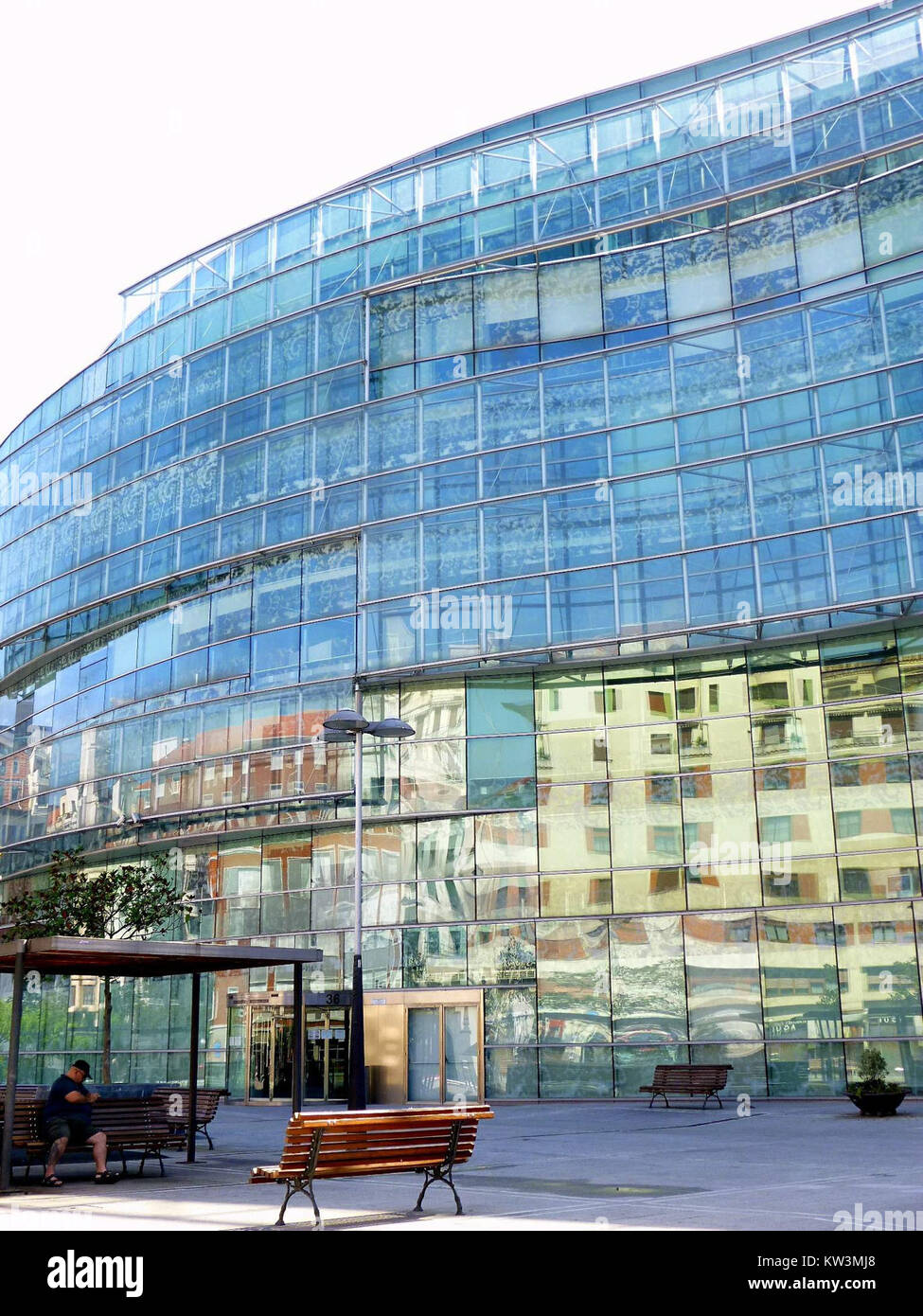 The Plaza Bizkaia Building in Bilbao, also known as the Offices of the ...