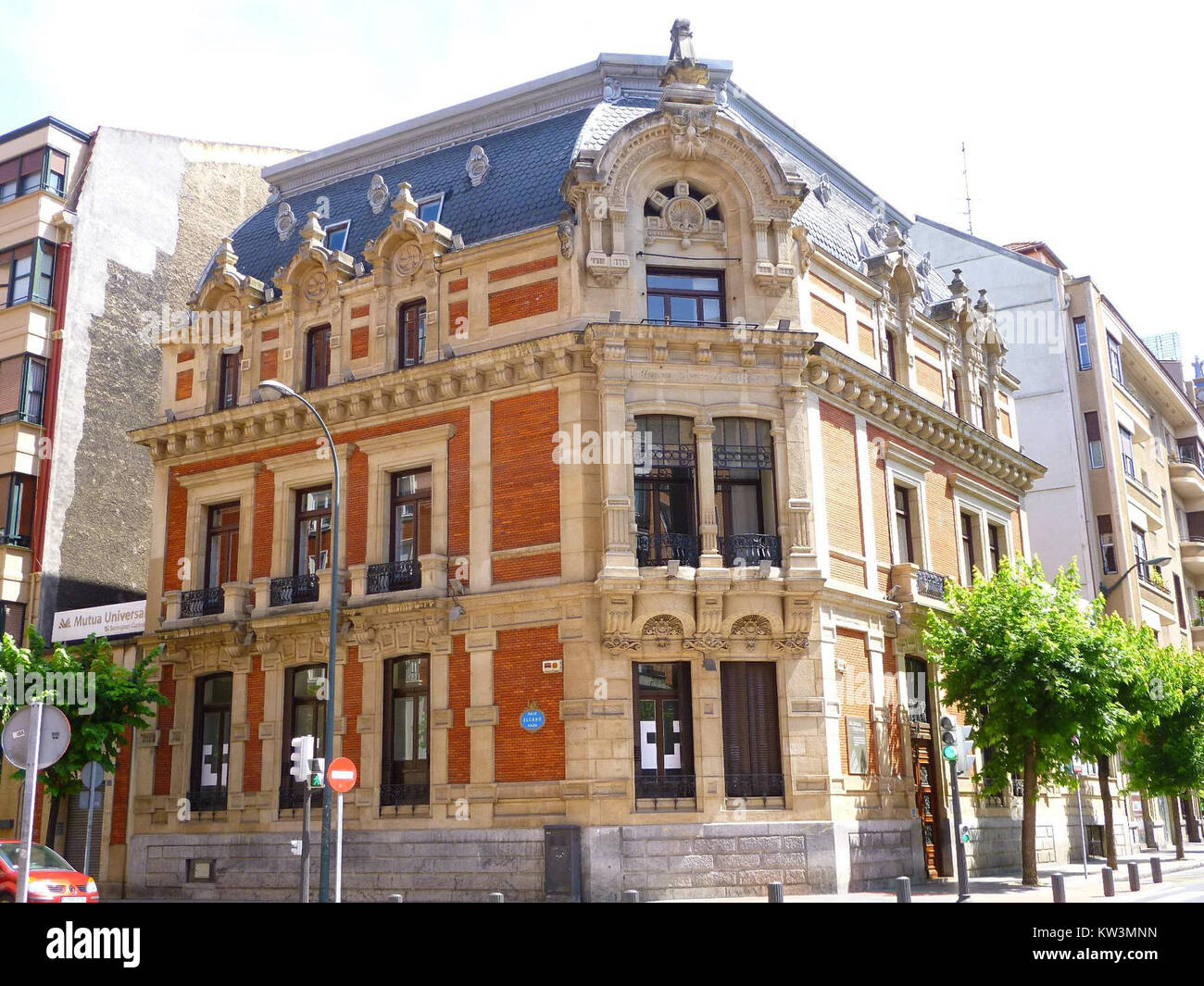 The Bilbao Edificio Mutua Universal is an iconic building in Bilbao, Spain, known for its ...