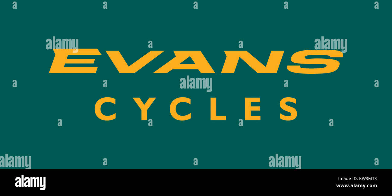 The logo of Evans Cycles represents one of the UK's largest cycle ...