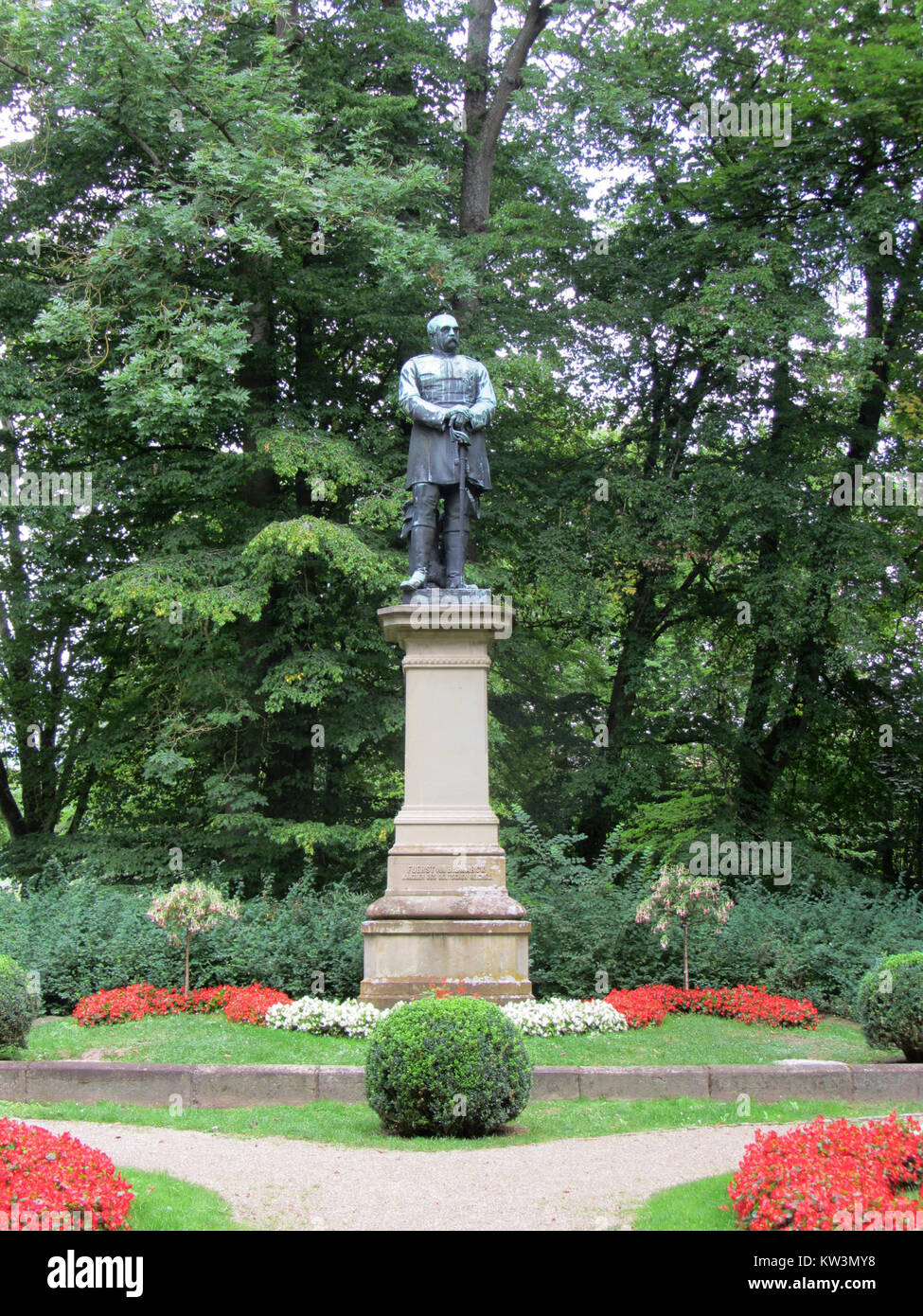 The Bismarck Monument in Bad Kissingen, unveiled in 2014, honors Otto ...