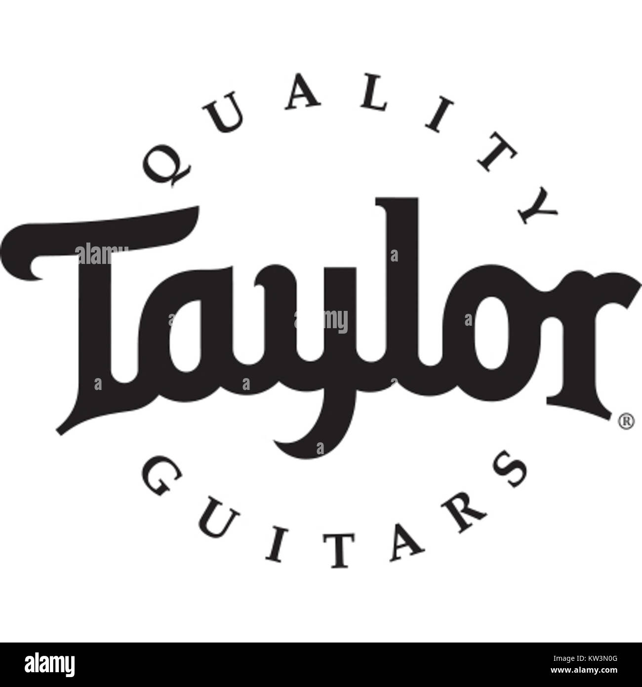 Taylor Guitars Logo Circular BW Stock Photo - Alamy