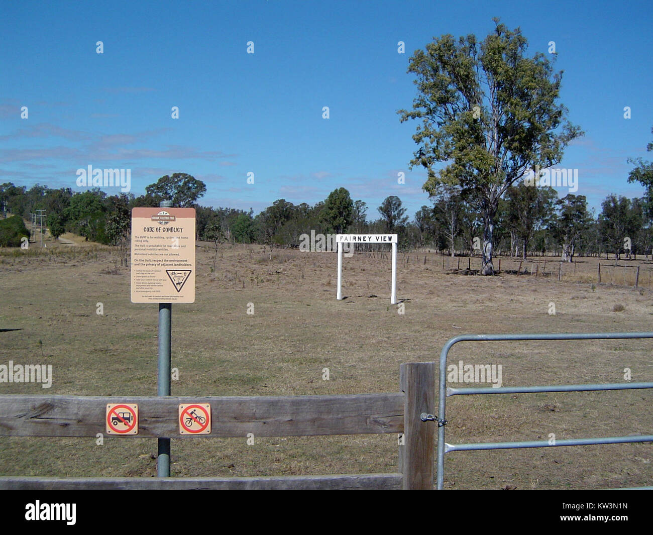 The Bicentennial National Trail in Fairney View, capturing the natural ...