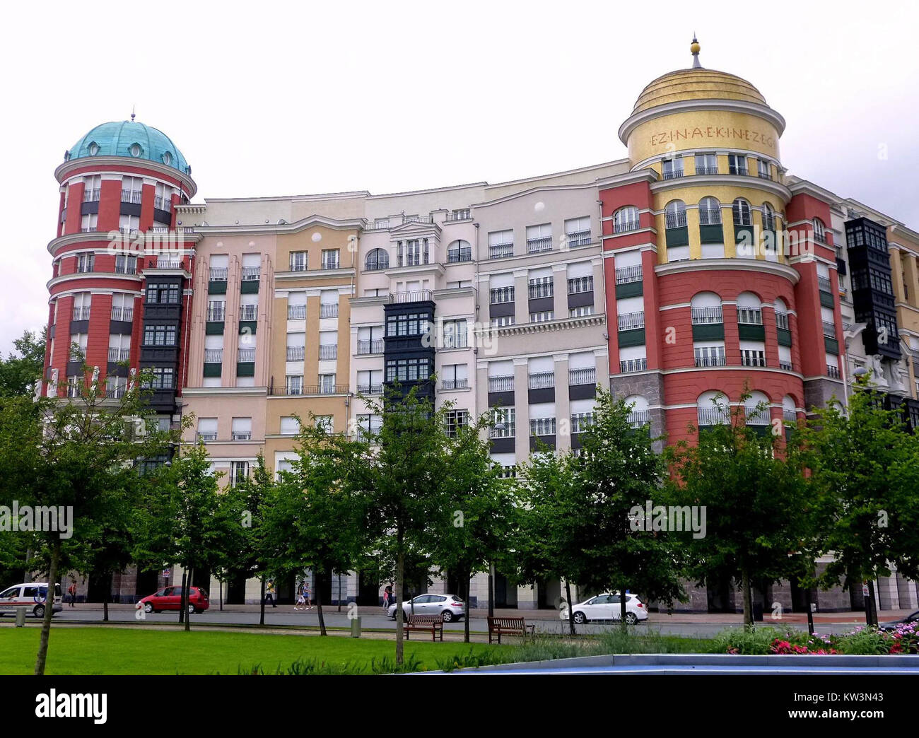 A modern building, Edificio Artklass 23, located in Bilbao, Spain ...