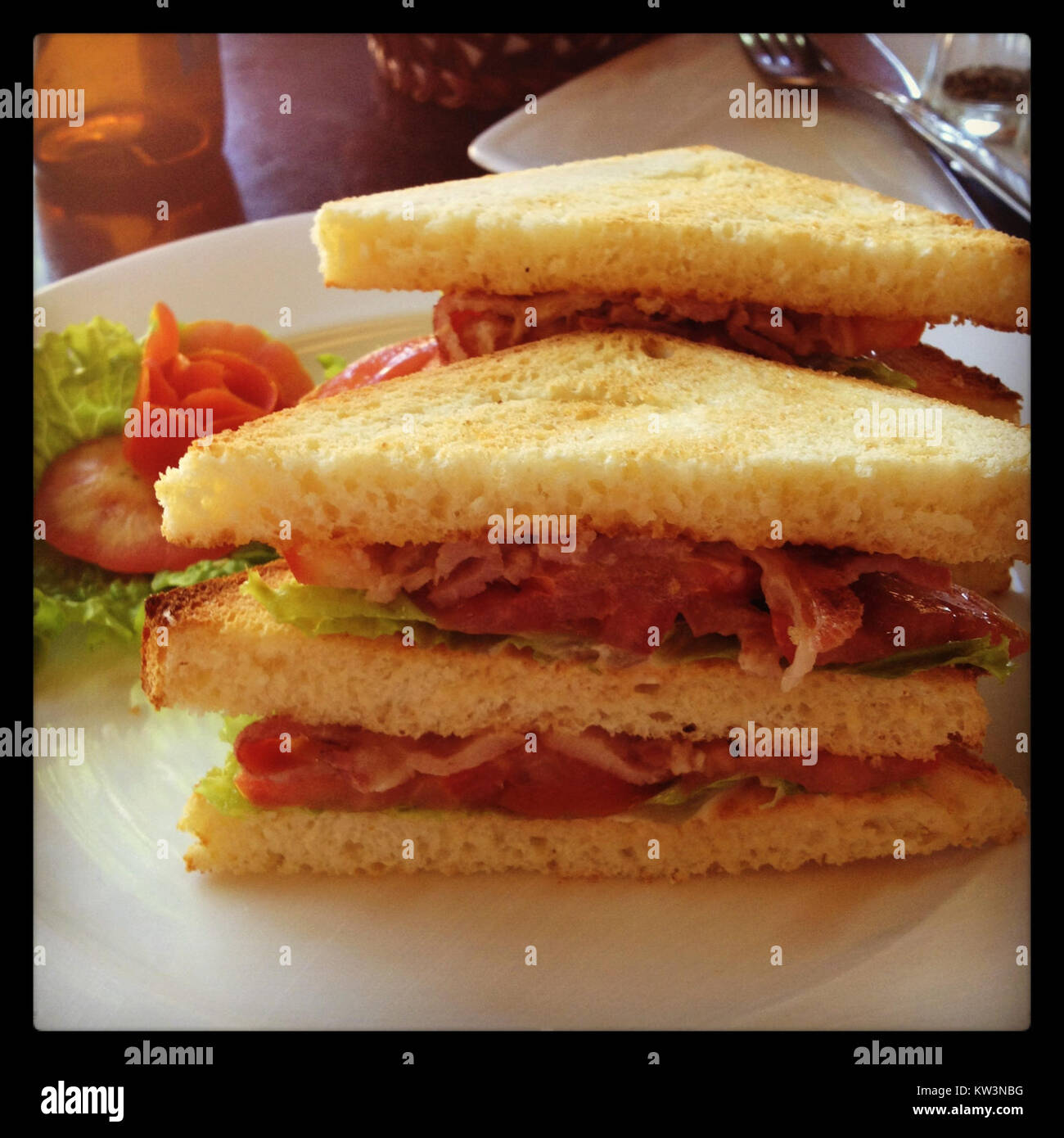 The BLT sandwich is a classic American dish made from bacon, lettuce ...