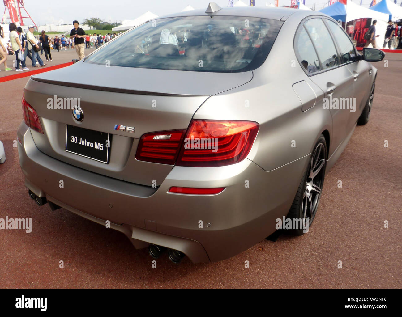 Rear view of the BMW M5 (F10) celebrating 30 years of the M5 series ...