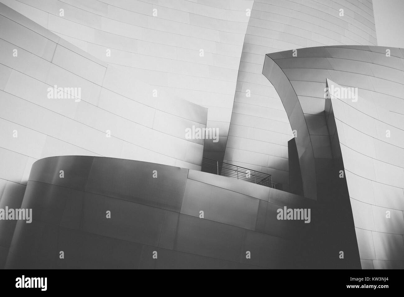 This photograph showcases black and white architecture, capturing the ...