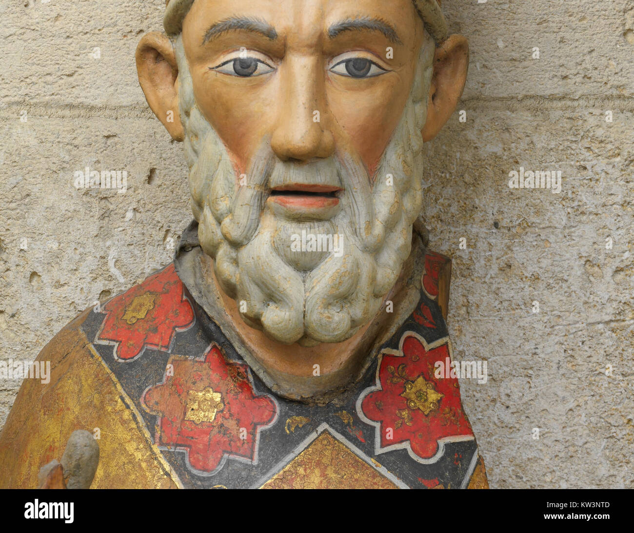 This image depicts an artwork or representation of Saint Nicholas of ...