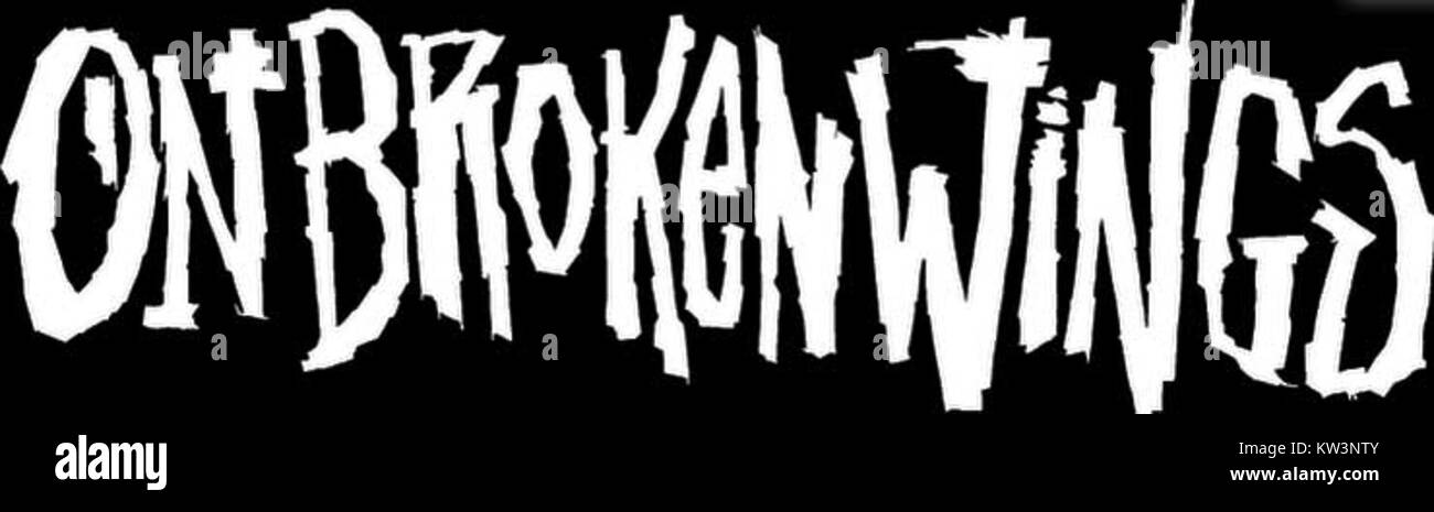 The 'On Broken Wings' logo represents the brand or concept associated ...
