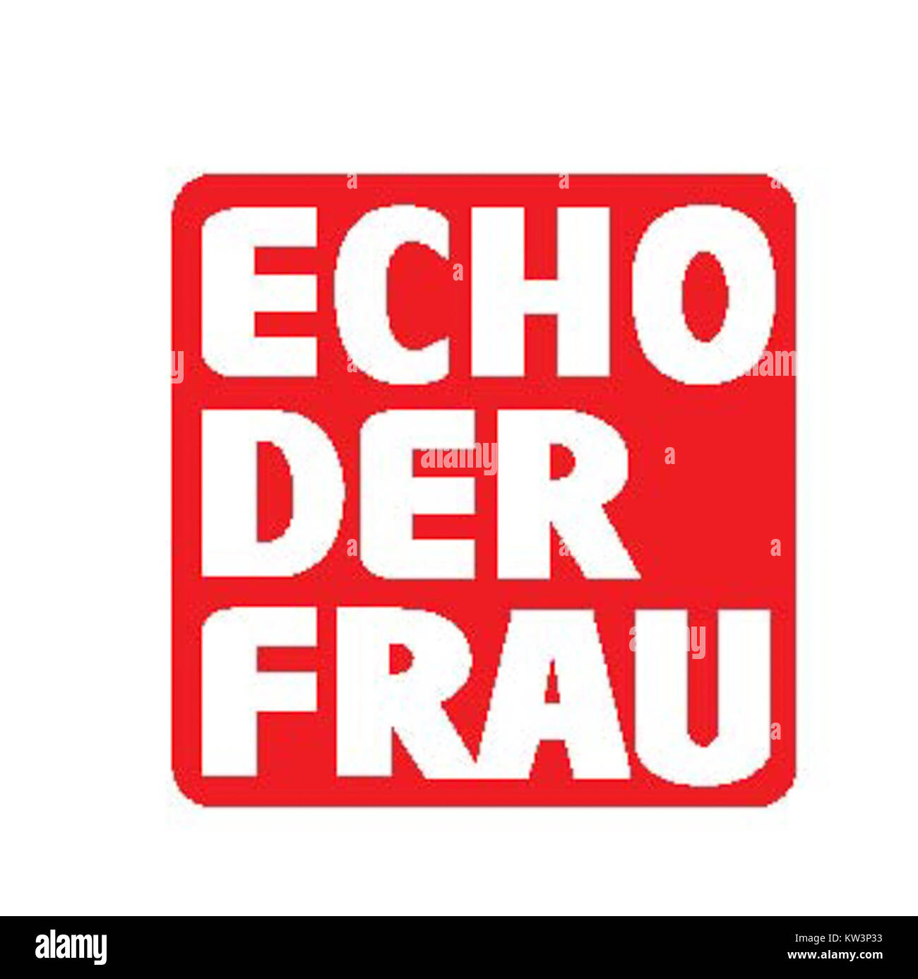 The logo of 'Echo der Frau,' a German women's magazine, represents the ...