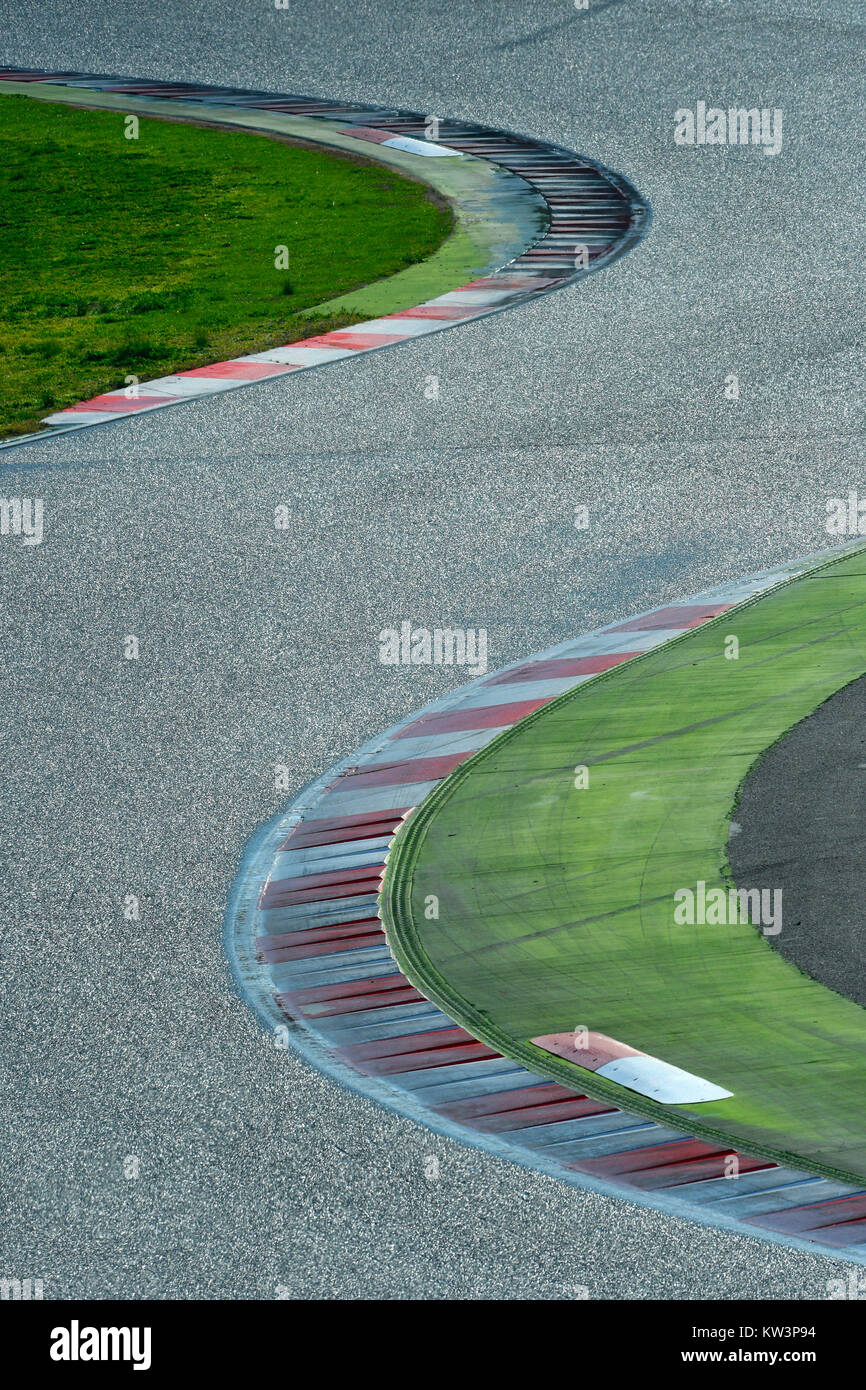 s-curve in motorsport race track Stock Photo - Alamy