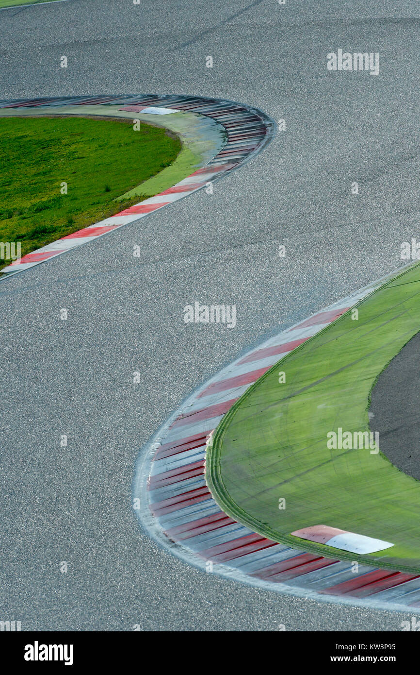 s-curve in motorsport race track Stock Photo - Alamy
