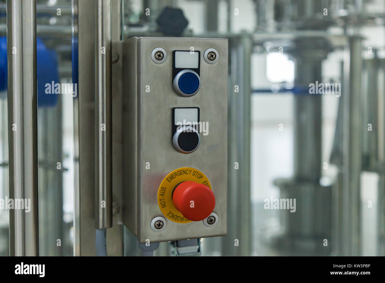 Control panel of an electrical switchgear cabinet. control panel with ...