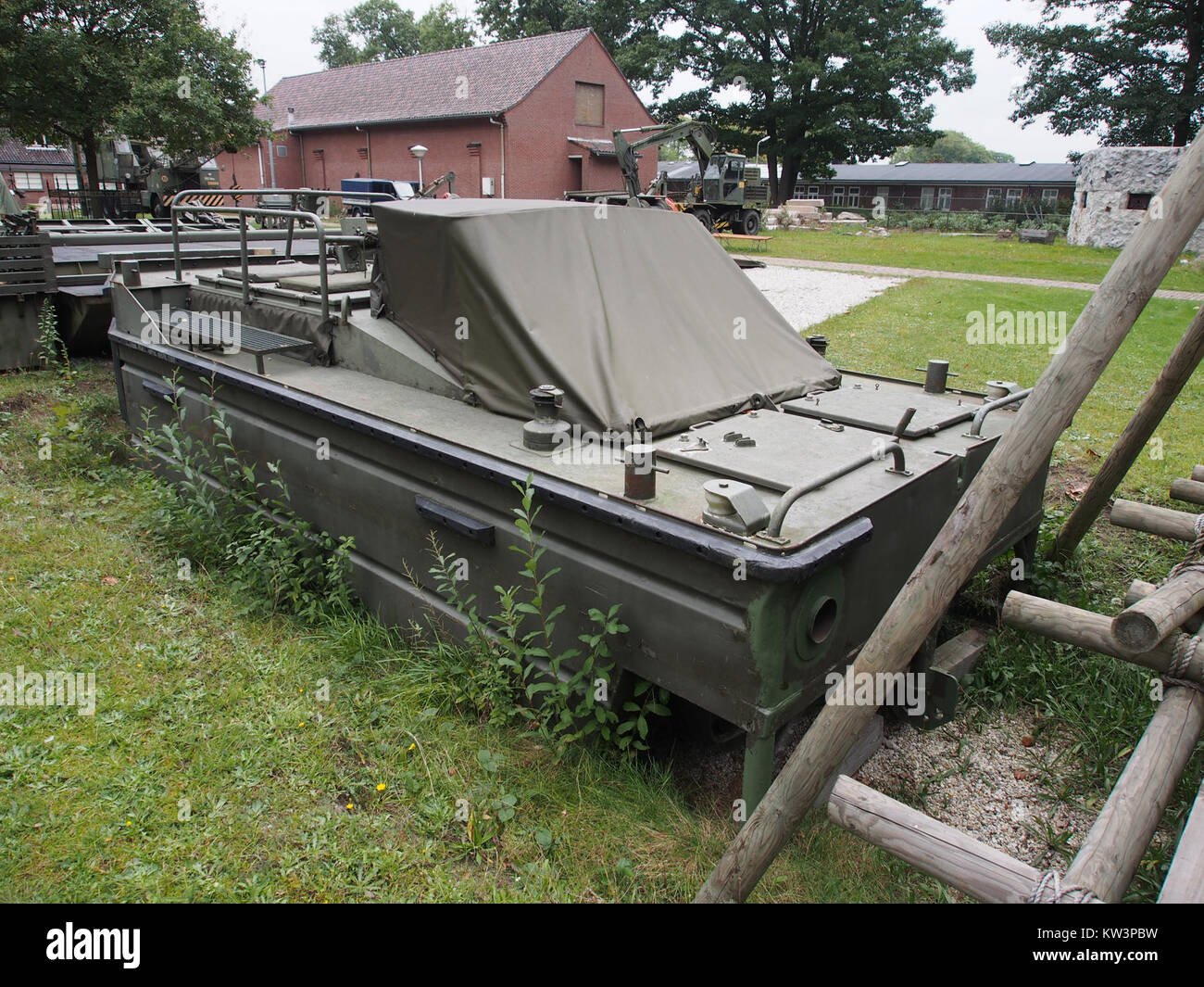 This 1962 photograph at the Geniemuseum in Vught showcases a pontoon ...
