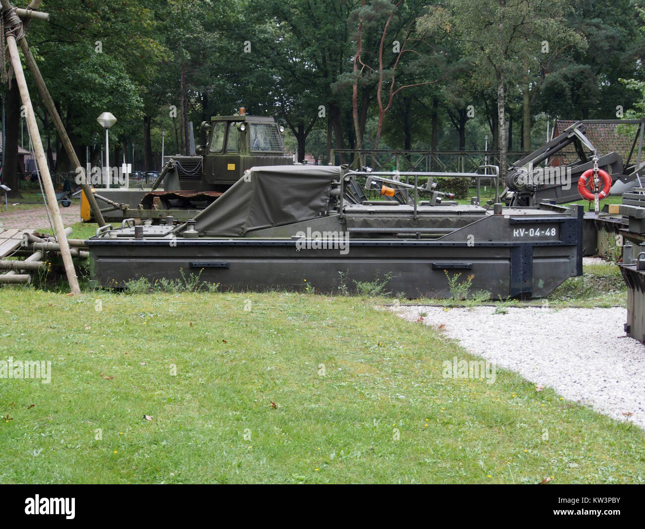 Military pontoon bridge hi-res stock photography and images - Alamy