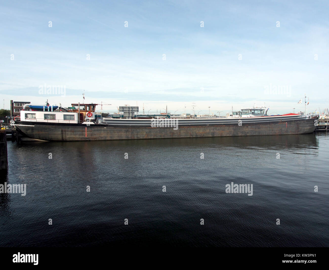 The Bona Spes, an ENI vessel, is pictured at the Oude Houthaven, Port ...