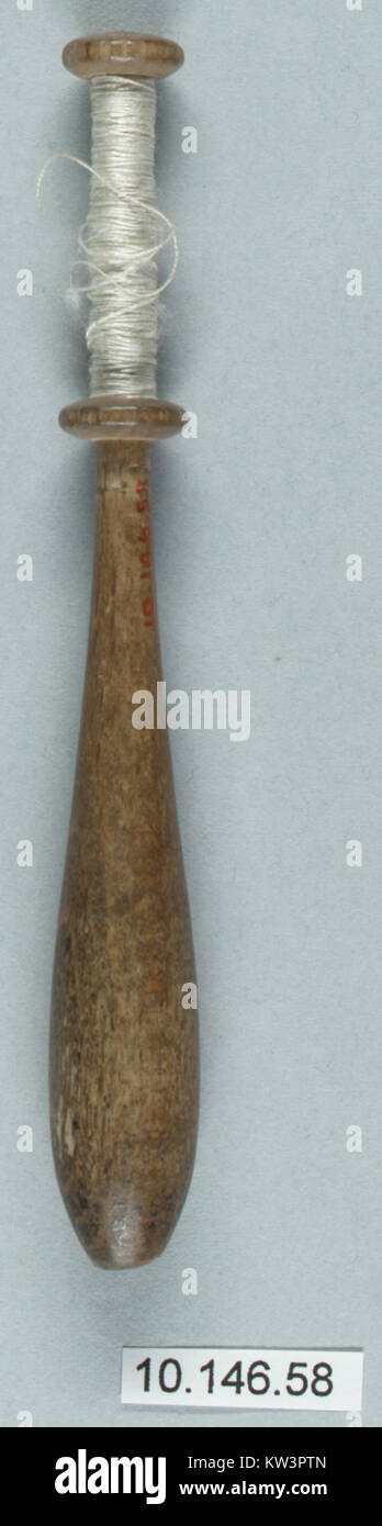 The bobbin shown in this image is part of the collection at the MET ...