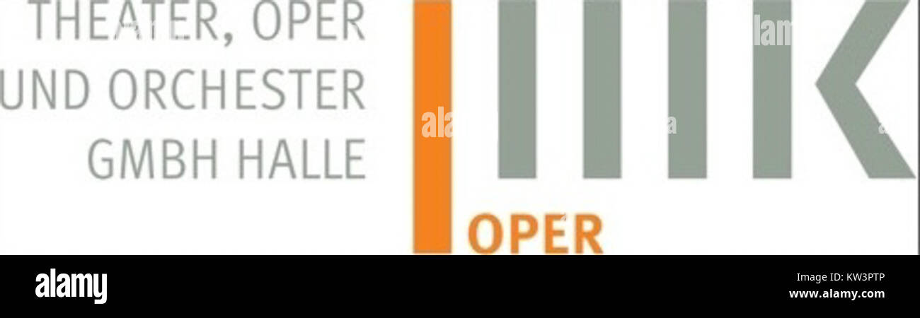 Logo Oper Halle is the emblem or symbol of the Opera House in Halle ...