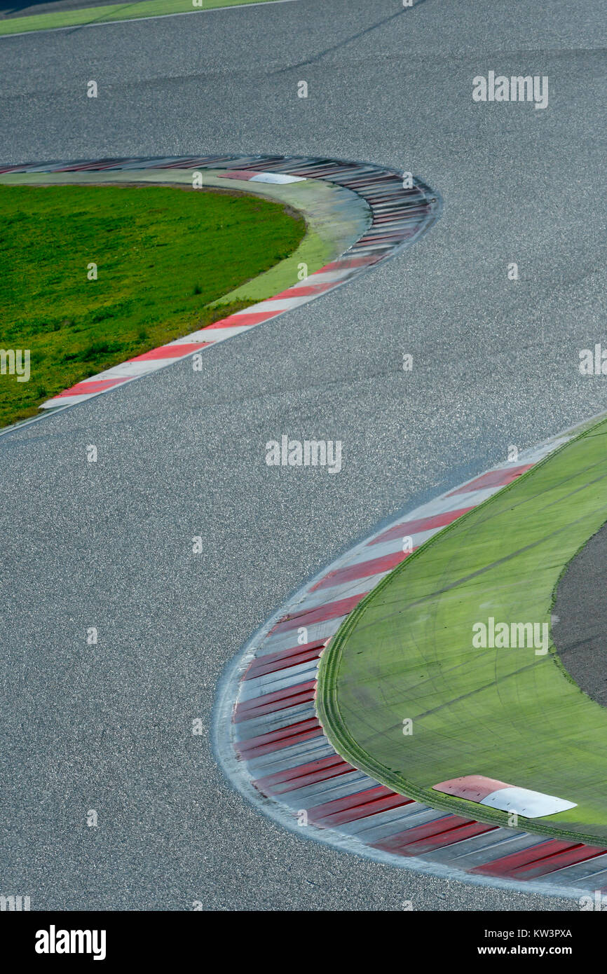 s-curve in motorsport race track Stock Photo - Alamy