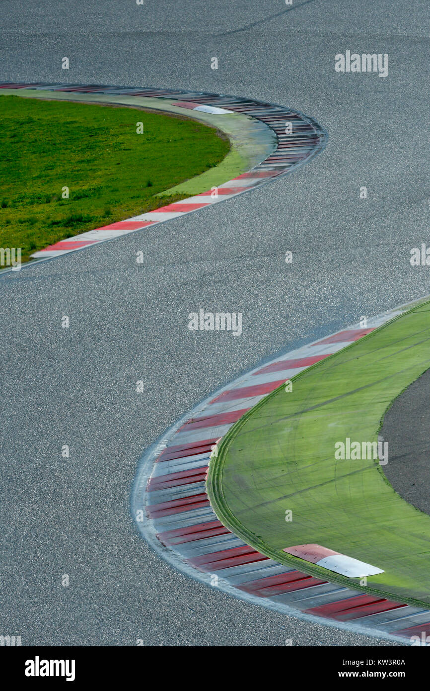 s-curve in motorsport race track Stock Photo - Alamy