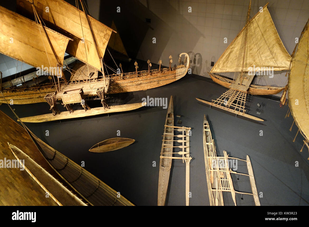 The Boat Exhibit at the Ethnological Museum in Berlin showcases various ...
