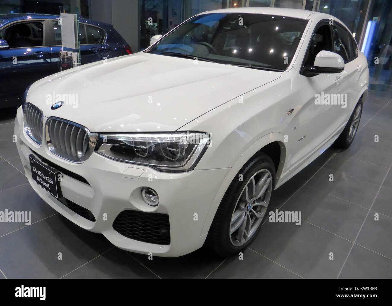 The BMW X4 xDrive35i M Sport (F26) is a luxury crossover SUV, featuring ...