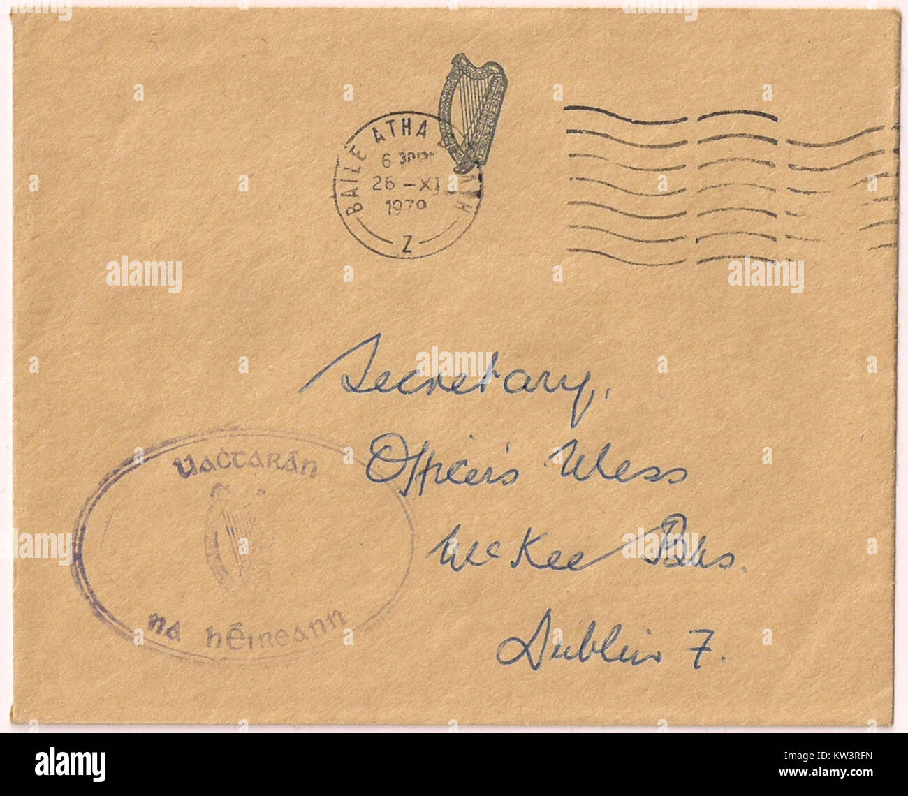 This image depicts a piece of President's mail from Ireland in 1979. It ...