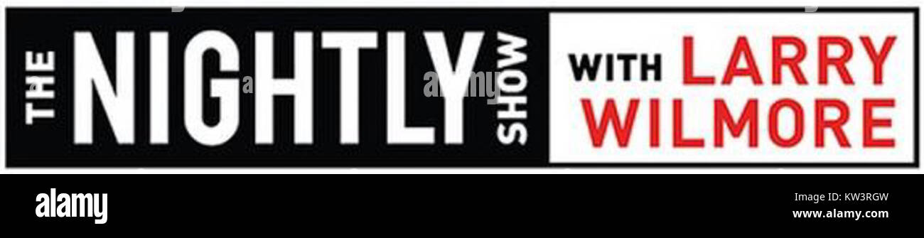The logo for 'The Nightly Show with Larry Wilmore' represents the ...