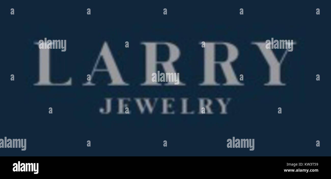 Larry logo eng 01 2965C Blue cropped v1 Stock Photo - Alamy