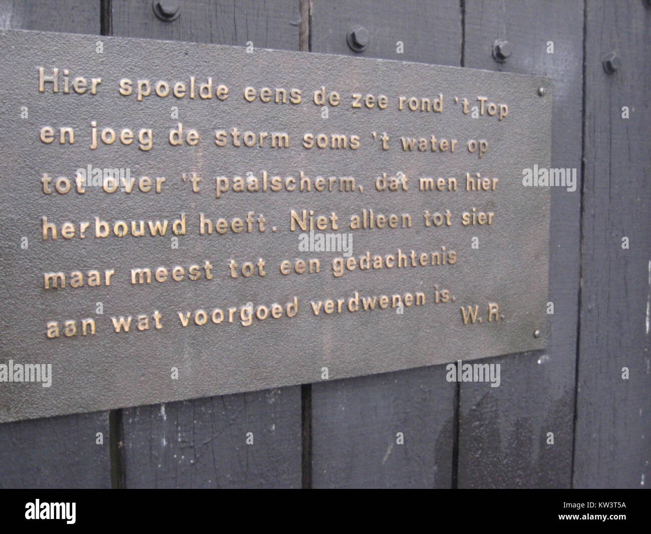 Bordzeewering in Urk, Netherlands, is a significant coastal defense ...