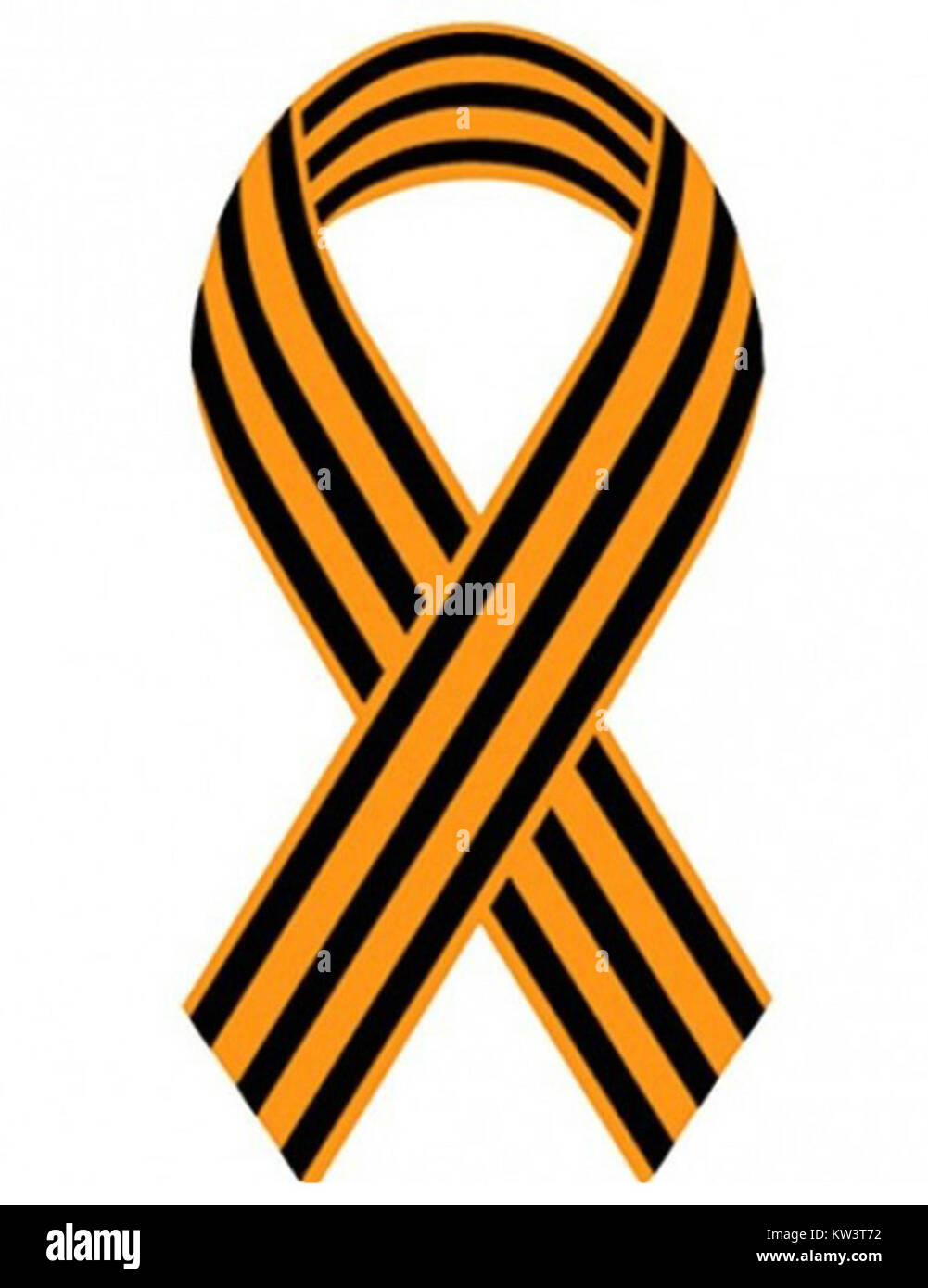 A wearable ribbon featuring the colors of St. George, symbolizing ...