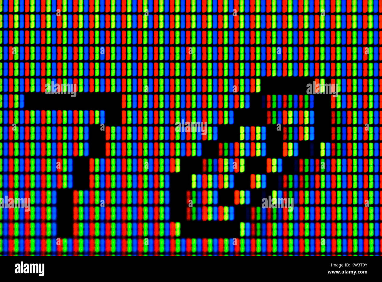 A closeup image of a Liquid Crystal Display (LCD) Thin-Film Transistor ...