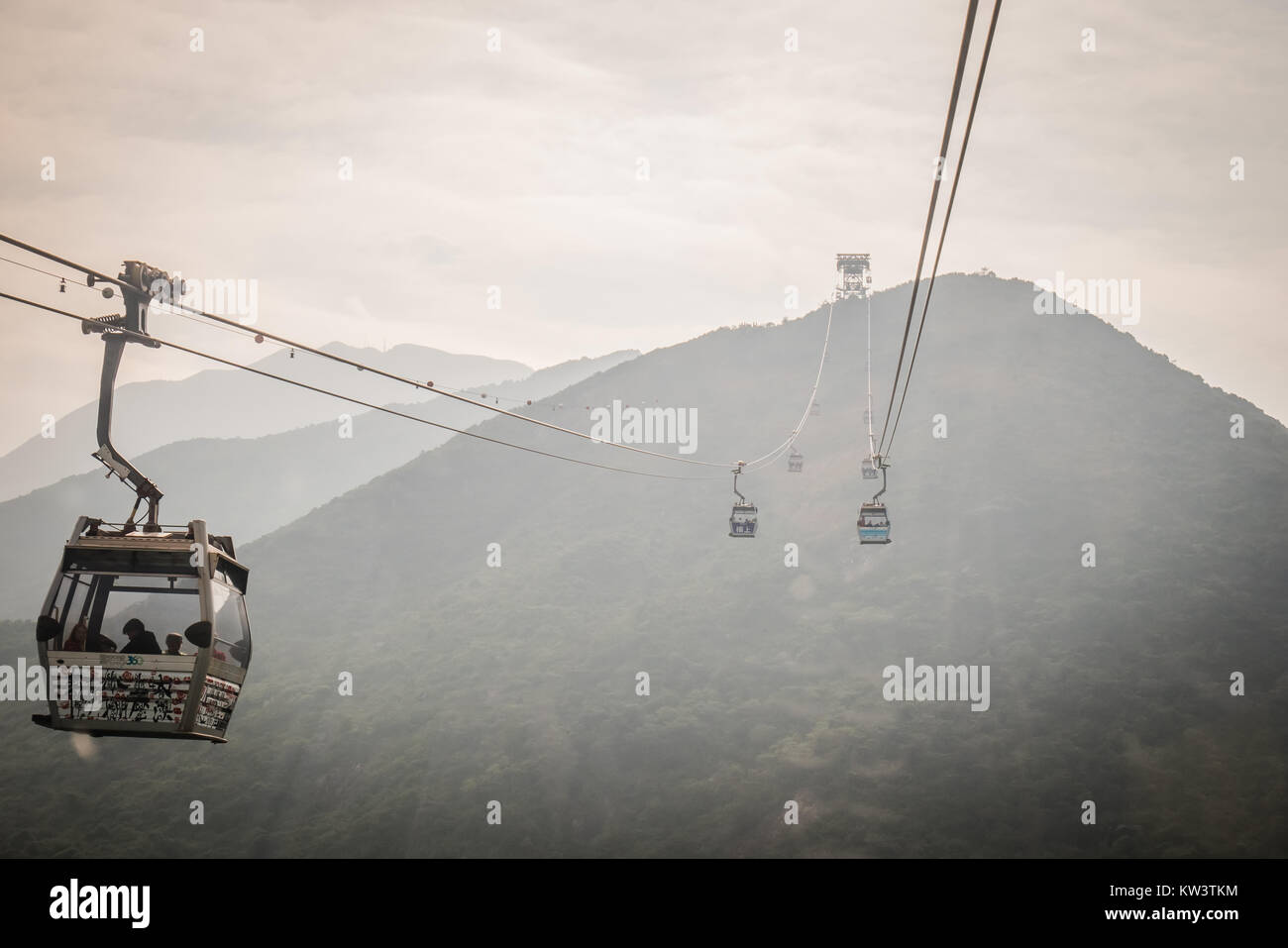 hong kong ngong ping 360 cable car Stock Photo - Alamy