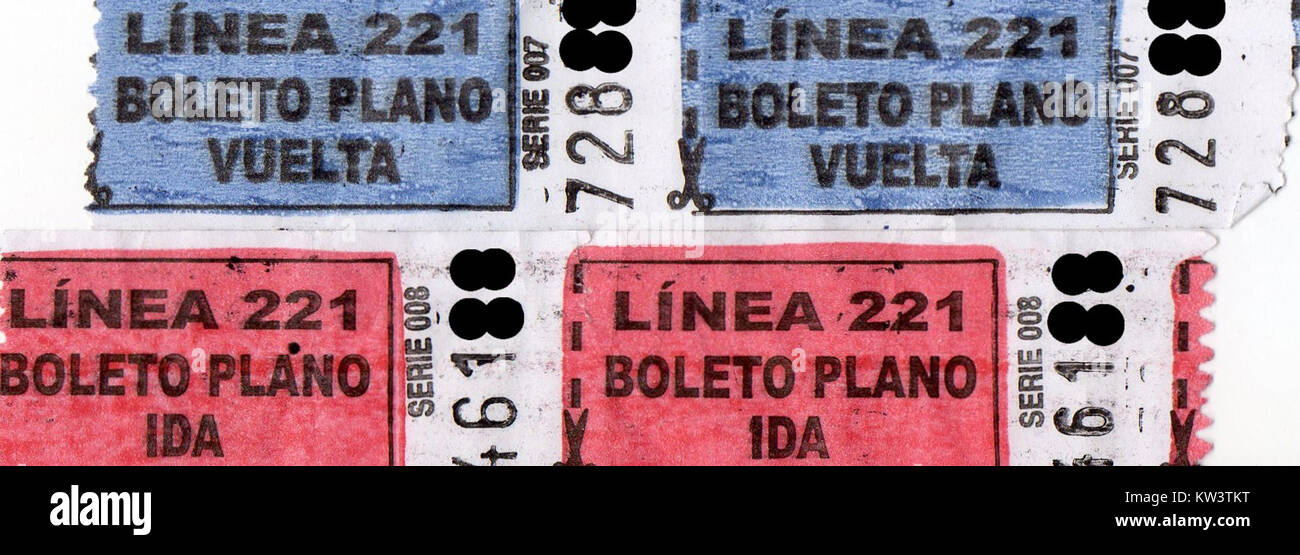 Boletos de la linea 221 refers to tickets for Line 221, likely ...