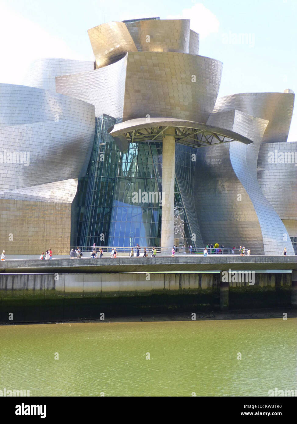 The Guggenheim Museum Bilbao, designed by Frank Gehry, is an ...